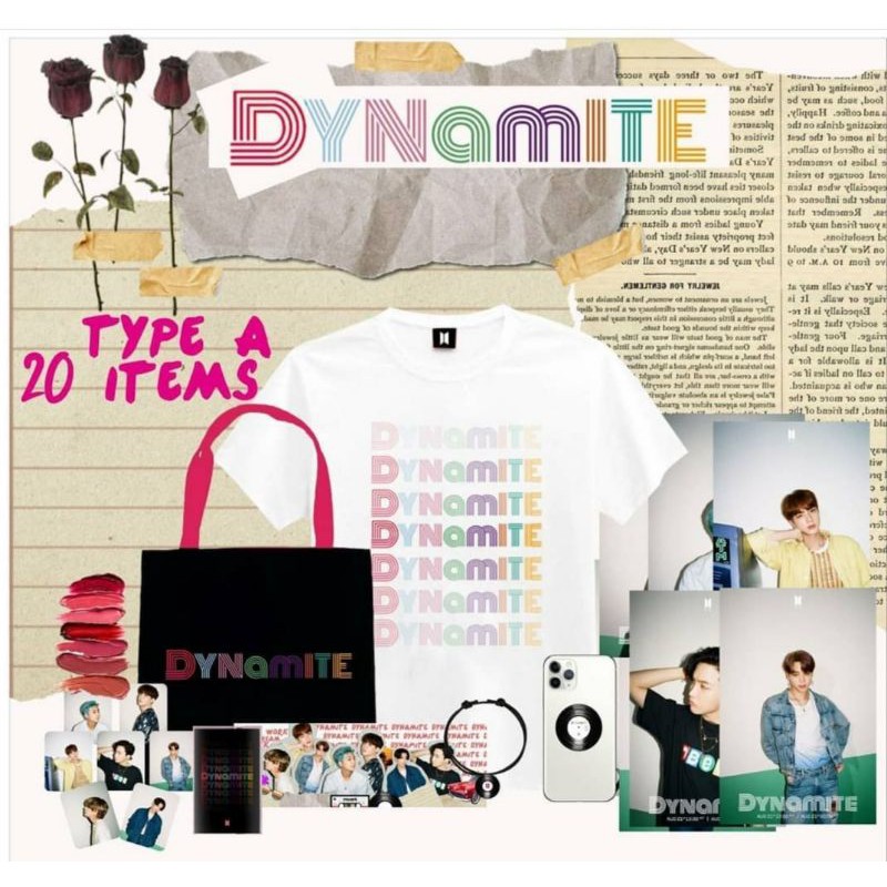 Jual [CLOSE ORDER] PAKET MURAH SUPER LENGKAP BTS DYNAMITE MERCHANDISE ...