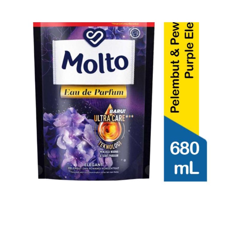 Jual Molto Pelembut & Pewangi Eau de Parfum Elegant Refill 680ml ...