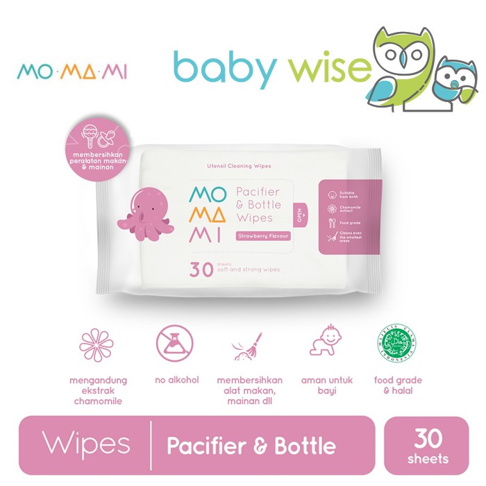 Jual Momami Pacifier & Bottle Wipes 30 Indonesia|Shopee Indonesia
