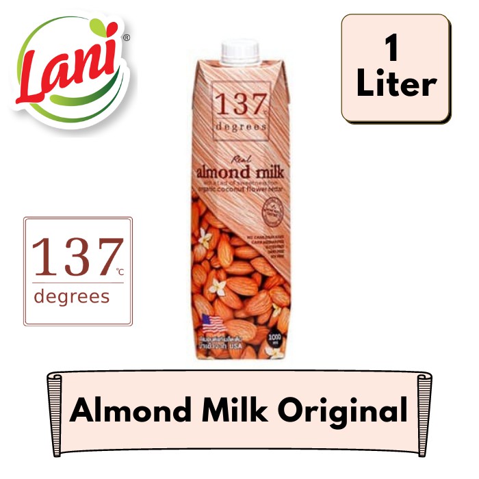 137 Degrees Almond Milk Original 1L | Shopee Indonesia