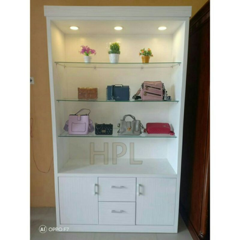 Jual lemari pajangan / lemari display toko | Shopee Indonesia