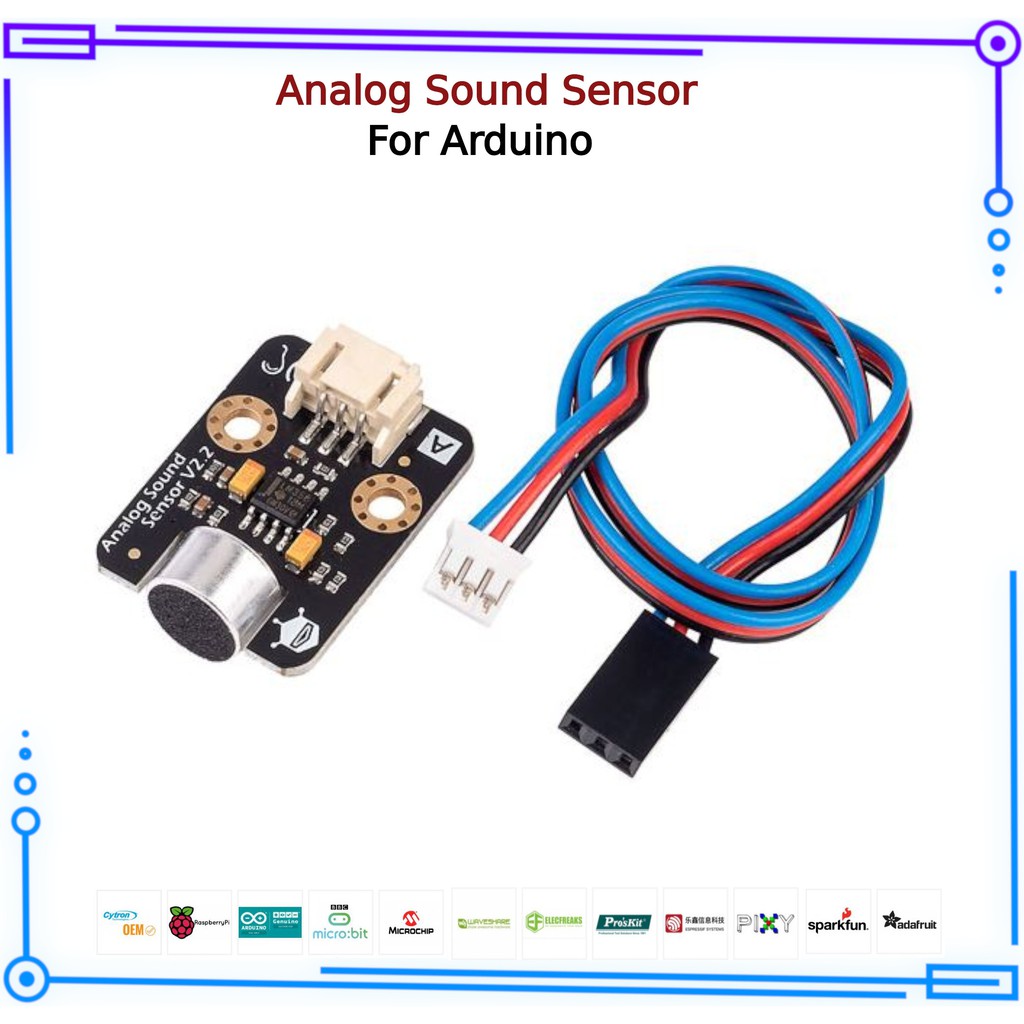 Dfrobot Gravity Analog Sound Sensor For Arduino Shopee Indonesia