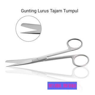 Jual Gunting Operasi Lurus Tajam - Tumpul 14cm Stainles Steel / Gunting ...