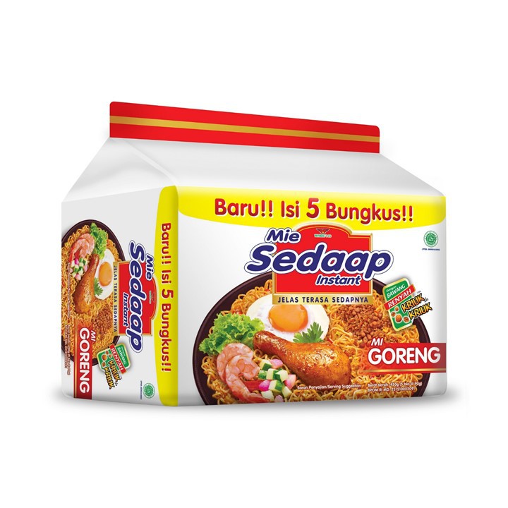 Mie Sedaap Goreng 90gr isi 5 | Shopee Indonesia