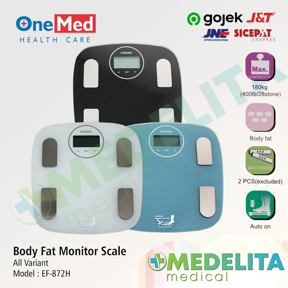 Jual Timbangan Badan Digital Body Fat BMI EF 872 H - ONEMED | Shopee ...