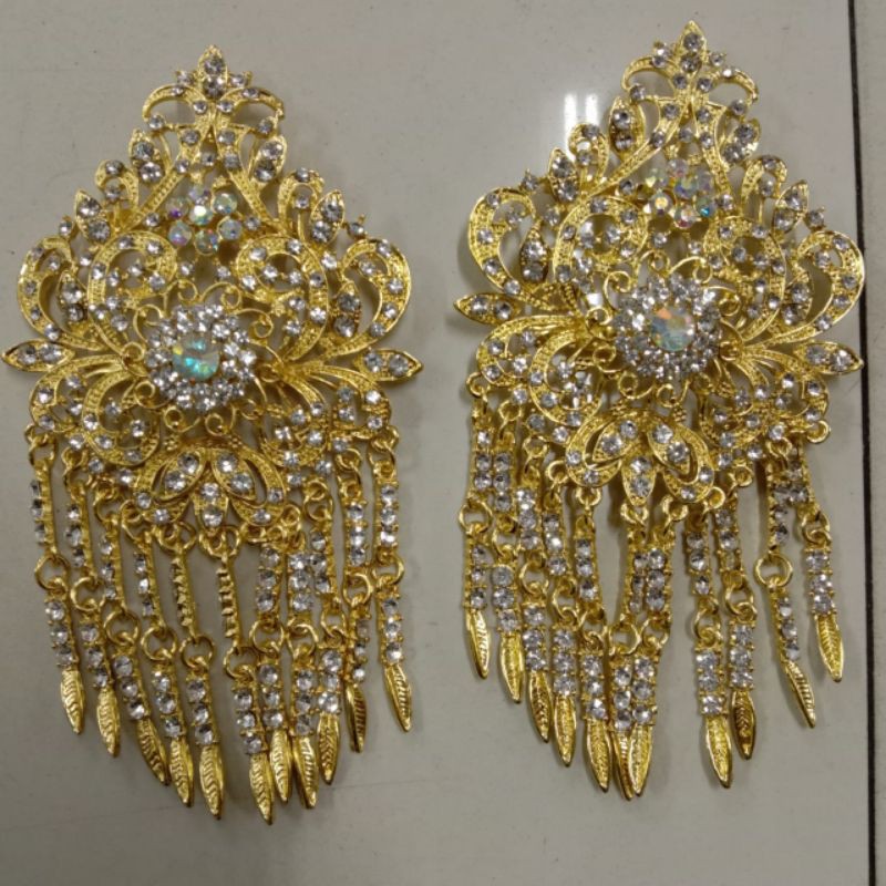 Jual Bross kebaya modern (Gold) | Shopee Indonesia