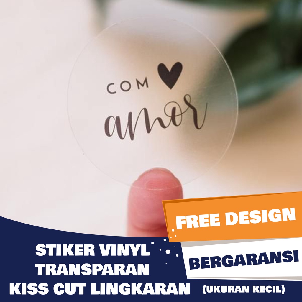 Jual Cetak Label Stiker Vinyl Transparan Sticker Anti Air Kemasan ...