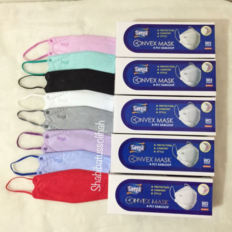 Jual Masker Sensi Convex Mask 4 Ply Earloop Duckbill 4Ply 10 pcs ...