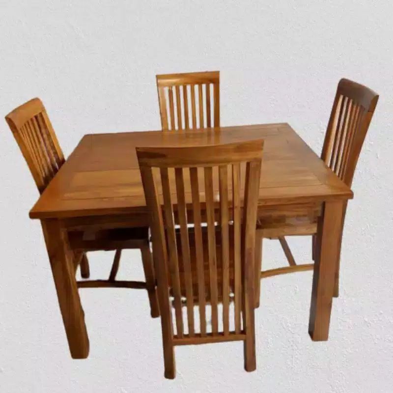 Jual meja makan minimalis balero kayu jati | Shopee Indonesia