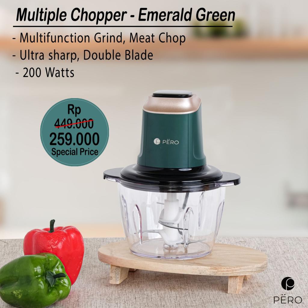 Jual PERO CHOPPER / FOOD PROCESSOR / PENGGILING DAGING EMERALD GREEN ...