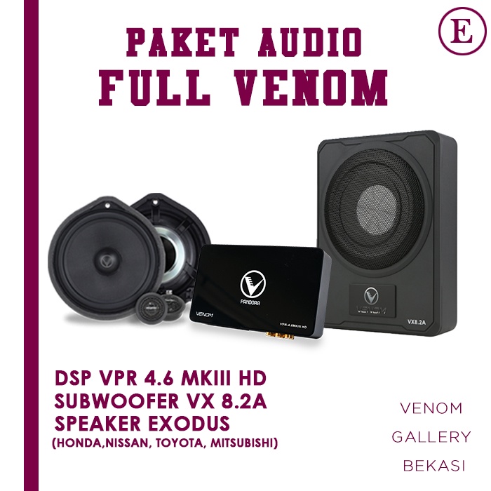 Jual Paket Audio Mobil Venom E (Speaker 2 way, DSP, Subwoofer) | Shopee Indonesia