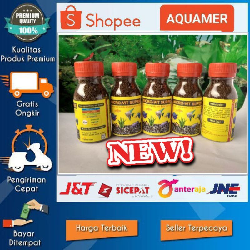 Jual Pelet micro vit super/pakan ikan cupang 50 gr | Shopee Indonesia
