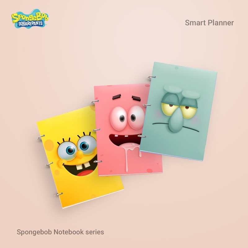 Jual notebook koleksi spongebob - patrick - squidwards Indonesia|Shopee ...