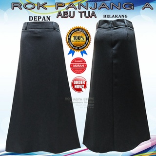 Jual Rok Kerja Panjang Hitam A Bahan Formal Kantor Rok panjang Bentuk A ...