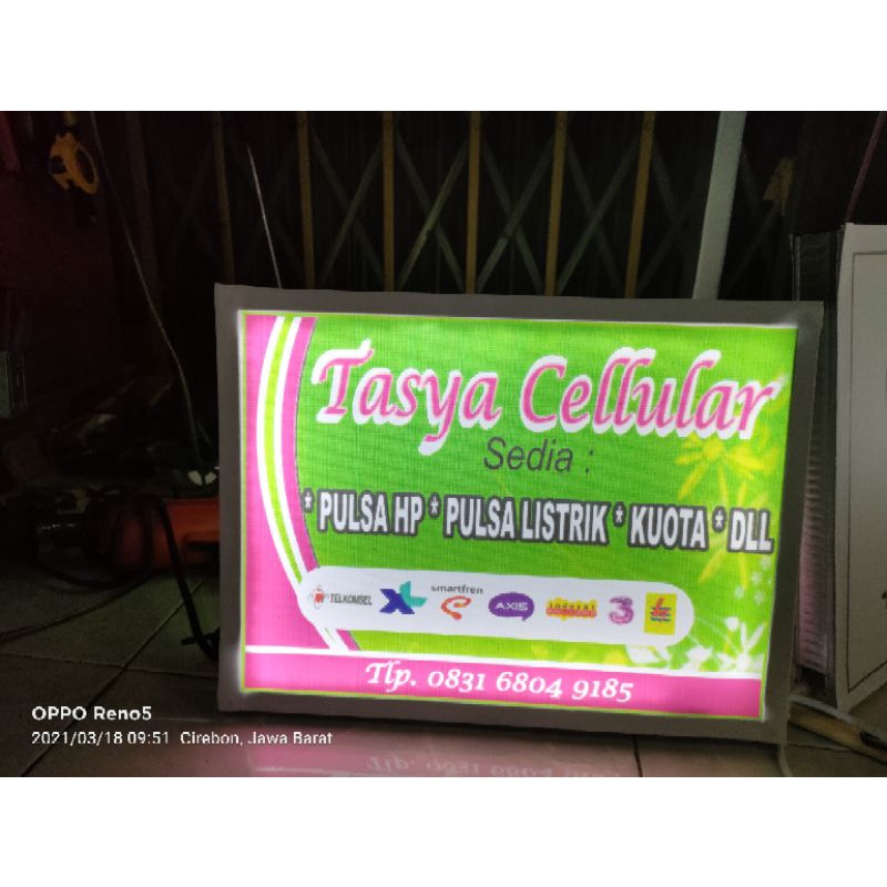 Jual NEON BOX 30*35cm bahan backlite ,2sisi/2muka | Shopee Indonesia