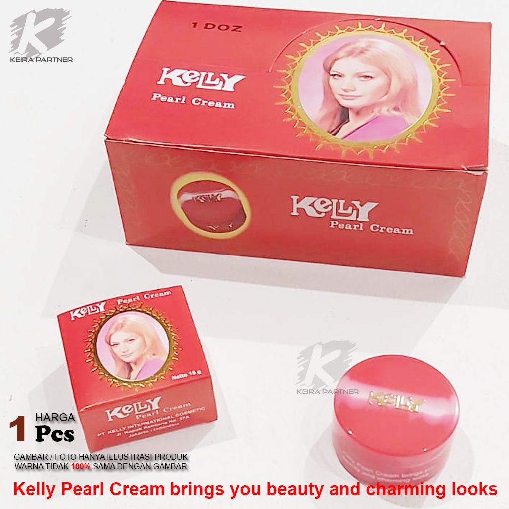 Jual Bedak Kelly Pearl Cream brings you beauty and charming looks 15gr ...