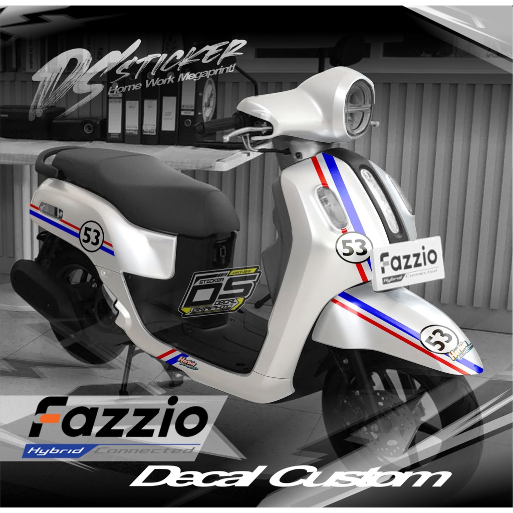 Jual 0335 Decal Sticker Yamaha Fazzio Fazio Fullbody Motif Herbie ...