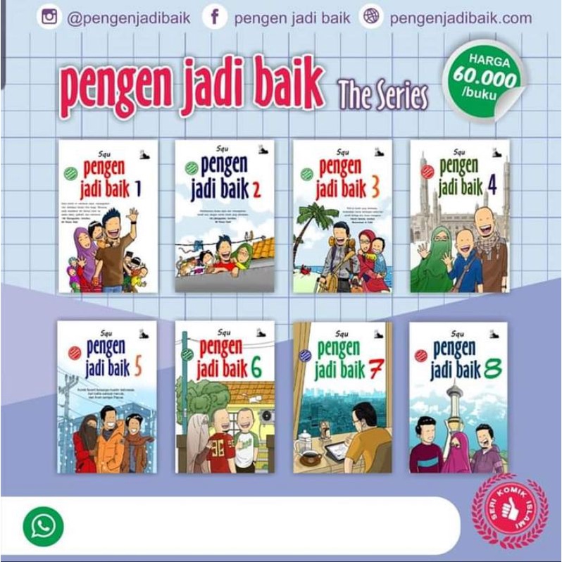 Jual PENGEN JADI BAIK PJB 1 2 3 4 5 6 7 8KOMIK ISLAM | Shopee Indonesia