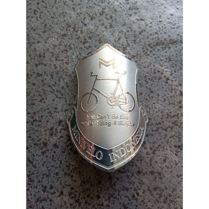 Jual Emblem Sepeda Minivelo Indonesia Stainless Steel | Shopee Indonesia