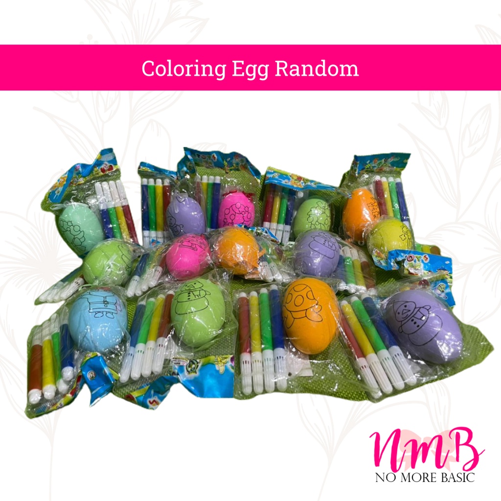 Jual Mainan Anak DIY Coloring Egg Mewarnai Telur Unik Colouring Painted ...