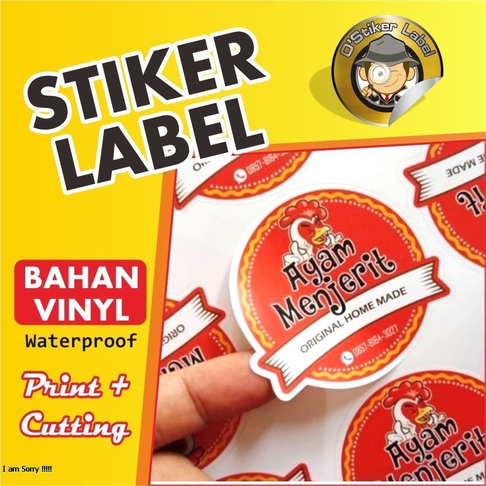 Jual Cetak Stiker Vinyl / Cetak Stiker Label Kemasan / Label Usaha ...