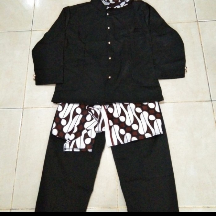 Jual Brahma.Store- BAJU Adat Jawa Basofi / CAK - Hitam, S | Shopee ...