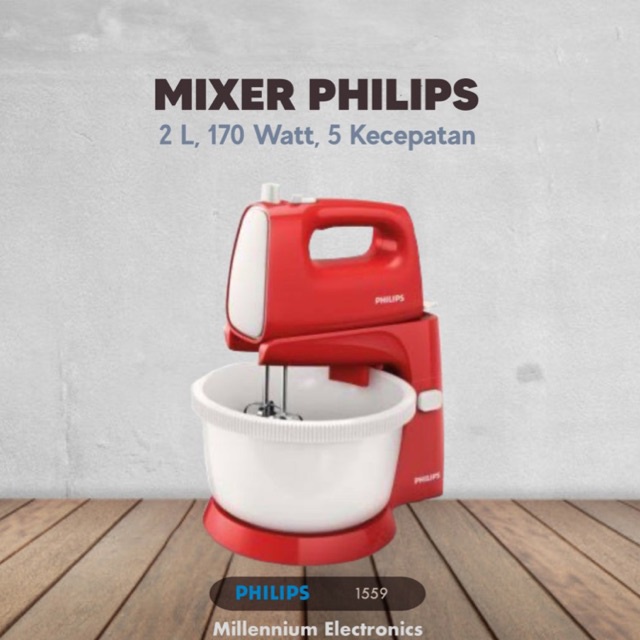 Jual MIXER PHILIPS / STANDING MIXER PHILIPS HR1559 / HR 1559 / HR-1559 ...