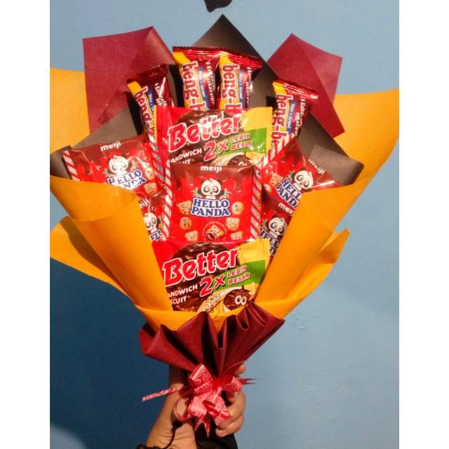 Jual Buket makanan / bucket snack / bouquet snack / kado ultah | Shopee ...