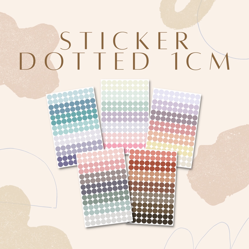 Jual Sticker stiker bulat warna warni 1cm / Sticker basic small circle ...
