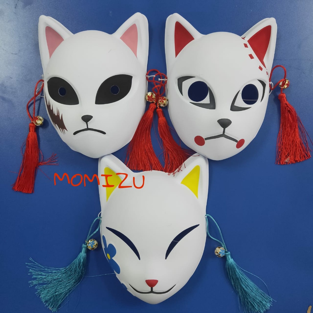 Jual Topeng Rubah Kimetsu No Yaiba Demon Slayer Anime Japanese Cosplay ...