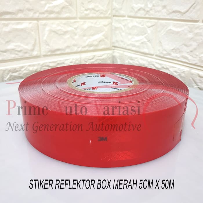 Jual STIKER 3M KIR Reflektor SCOTCHLITE Mobil Box 50M - RED | Shopee ...