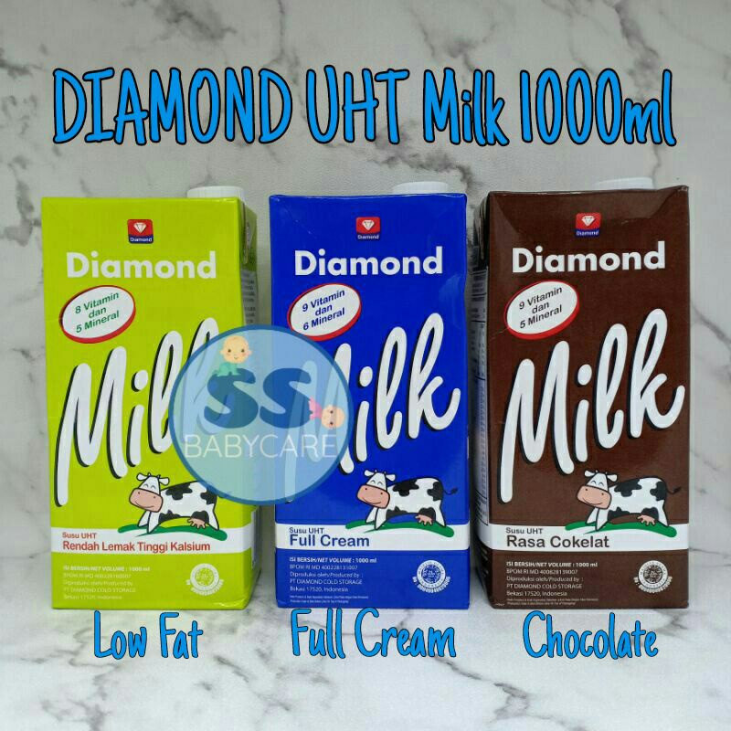 Jual DIAMOND UHT Milk 1000ml - Susu UHT Diamond 1liter Indonesia|Shopee Indonesia