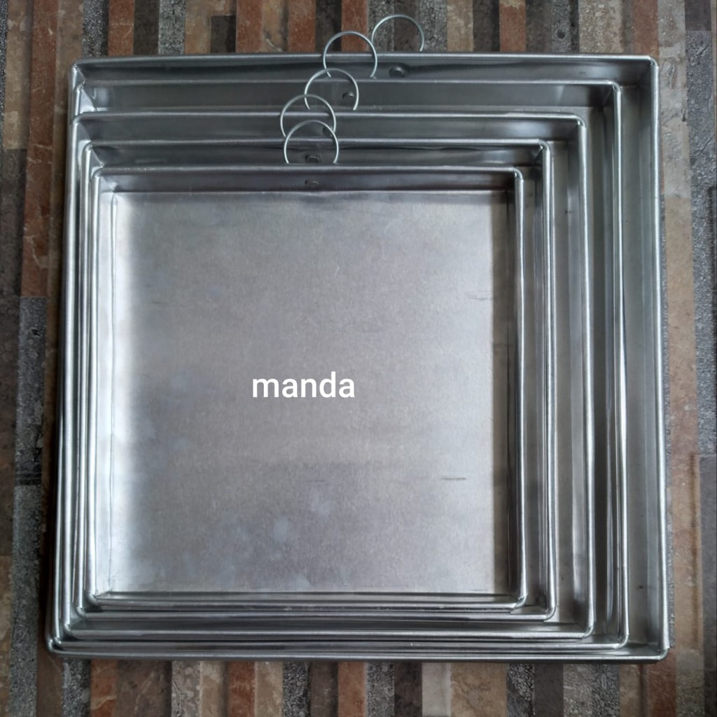 Jual Loyang kotak loyang persegi tinggi 3cm | Shopee Indonesia