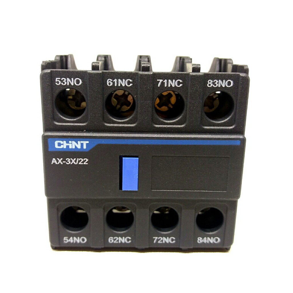 Jual Auxiliary Block Contact AC Contactor Kontaktor 2NO 2NC Chint AX-3X ... Jual Auxiliary Block Contact AC Contactor Kontaktor 2NO 2NC Chint AX-3X ...