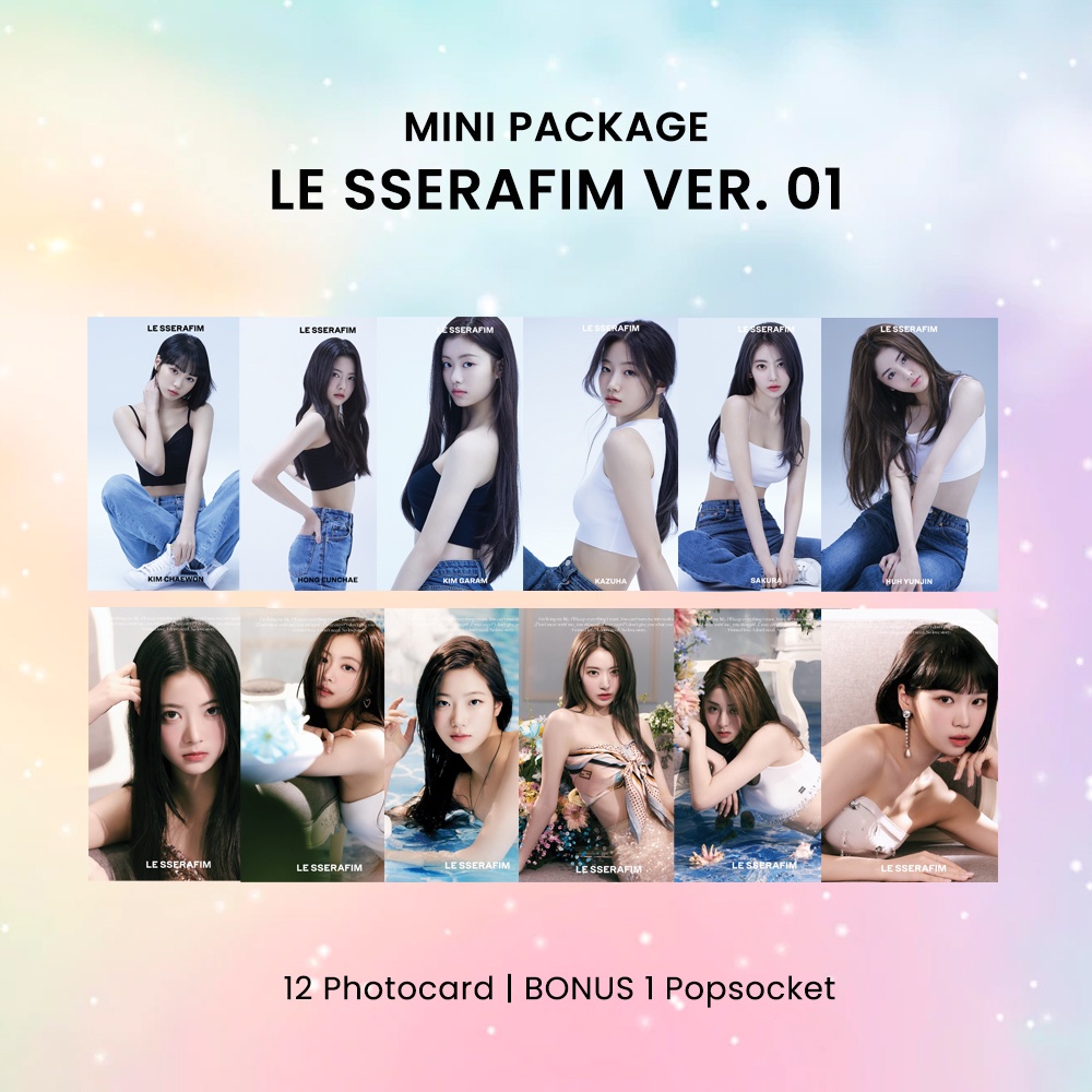 Jual Unofficial Photocard Pack Le Sserafim Kpop | Shopee Indonesia