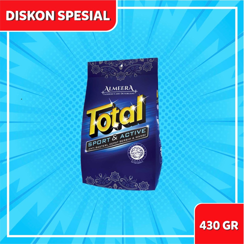 Jual DETERJEN BUBUK MERK TOTAL 430 GR | TOTAL BERSIHNYA TOTAL WANGINYA ...