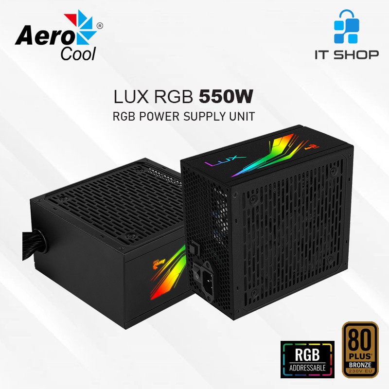 Jual Aerocool Power Supply Lux RGB 550w Bronze Indonesia|Shopee Indonesia