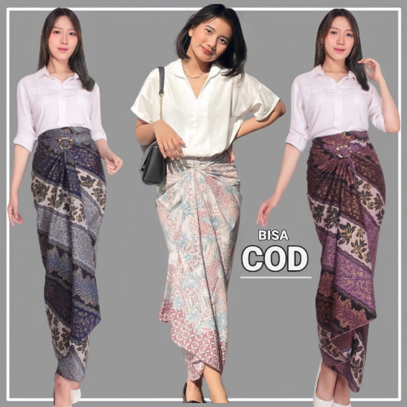 Jual Rok Lilit Batik Kebaya / Bawahan Kebaya / Rok Kebaya Modern Batik ...