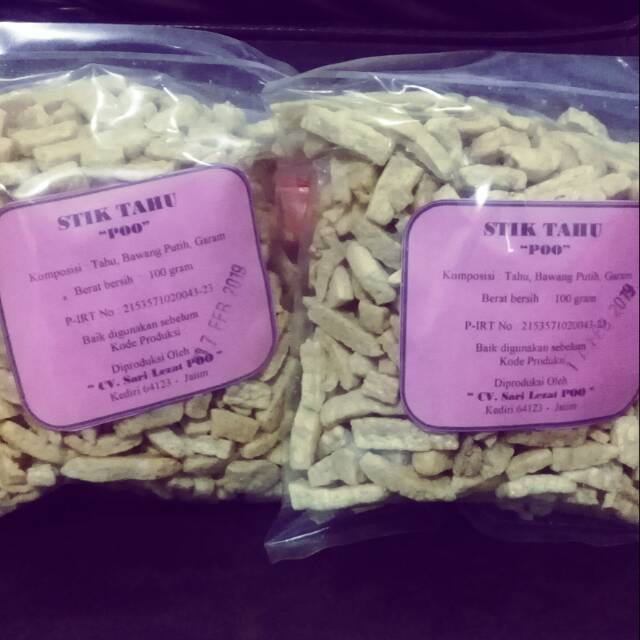 Jual STICK TAHU POO KEMASAN EKONOMIS BERAT NET 100 gr | Shopee Indonesia