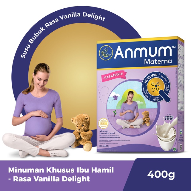 Jual Anmum Materna Susu Nutrisi Ibu Hamil Vanilla Delight 400g | Shopee ...