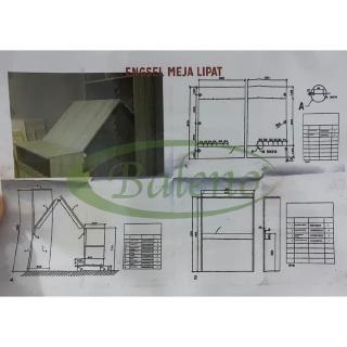 Jual Engsel Meja Lipat Tarik + Roda / Fold Lemari Meja Tarik Dorong ...