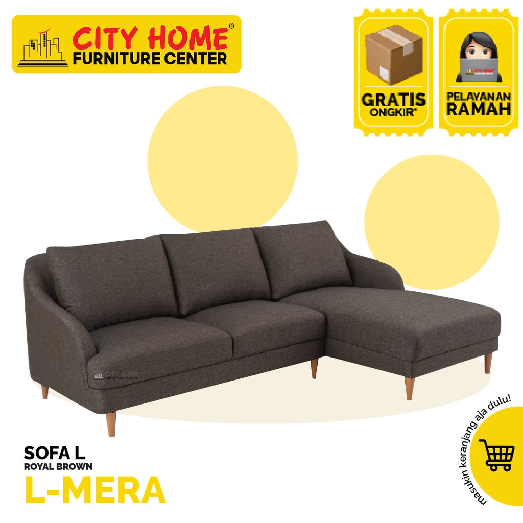 Jual FREE ONGKIR Sofa L MERA Sofa Kain Sofa Lebar Minimalis ...