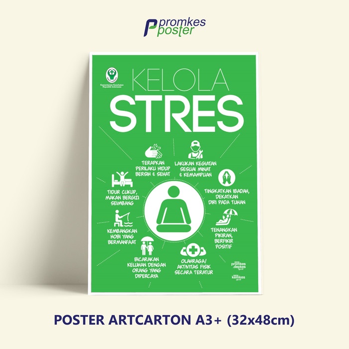 Jual Poster Kesehatan Cara Kelola Stres | Shopee Indonesia