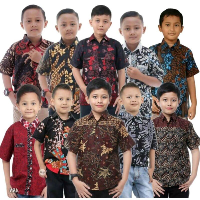 Jual BAJU BATIK ANAK LAKI-LAKI - BATIK KIDS - KEMEJA BATIK ANAK - BATIK ...
