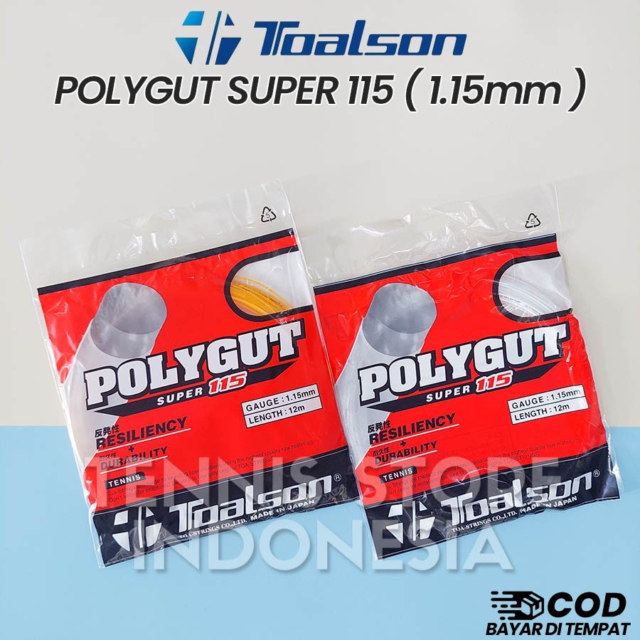 Jual Senar Tenis Toalson Polygut Super 115 Tennis String Original ...
