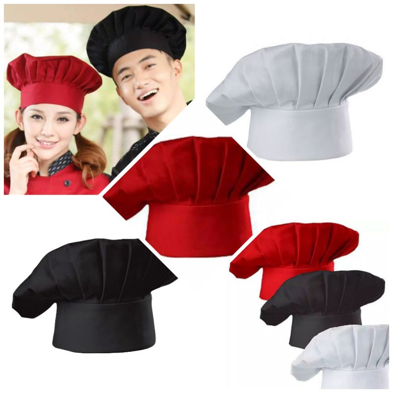 Jual PROMO!!! TOPI KOKI DEWASA TOPI CHEF DEWASA TOPI KOKI ANAK TOPI ...