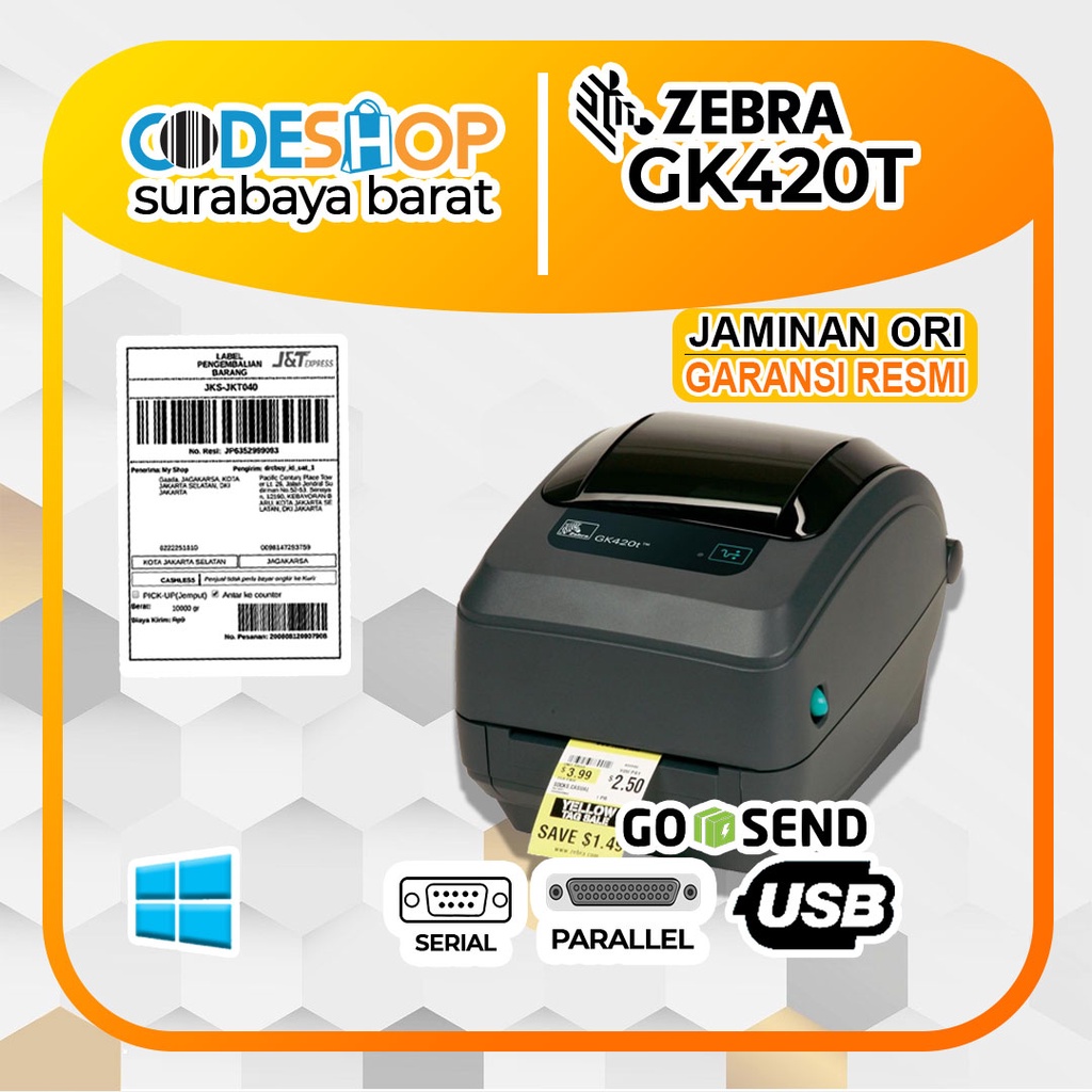 Jual printer barcode Zebra GK420 | Shopee Indonesia