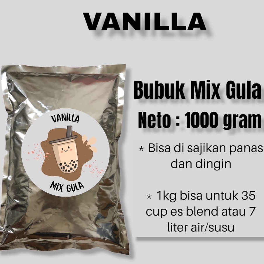 Jual BUBUK MINUMAN BOBA / SERBUK MINUMAN / POWDER DRINK RASA VANILLA ...