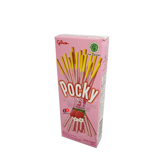 Jual Glico Pocky Mini Strawberry 22 gr 10 pcs | Shopee Indonesia