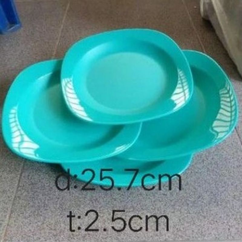 Jual piring makan tupperware tosca 390 ml ( 4 pc) | Shopee Indonesia